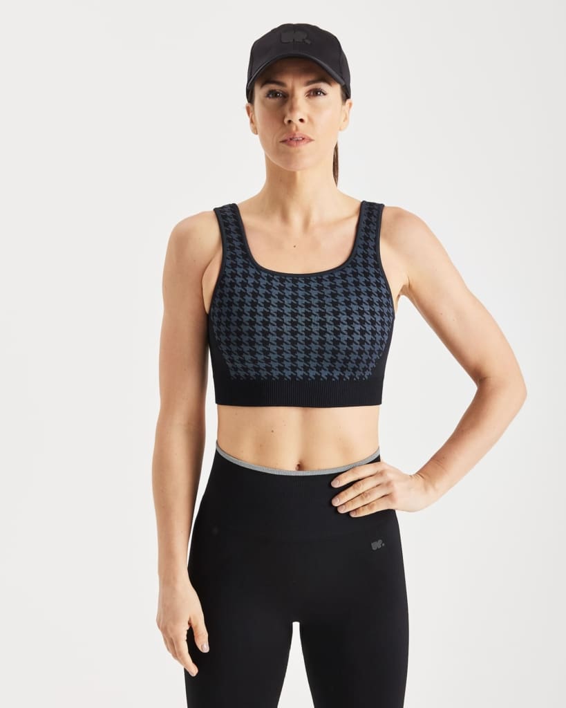 Seamless Square Neck Cropped Bra Top - Universal Performance